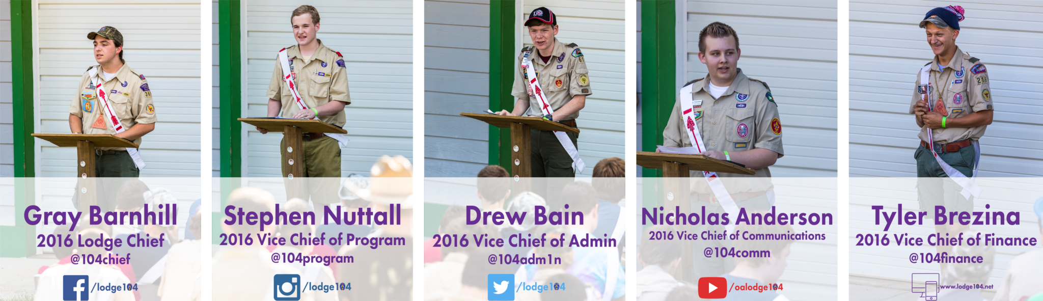 2016 Lodge Officers | Occoneechee Lodge